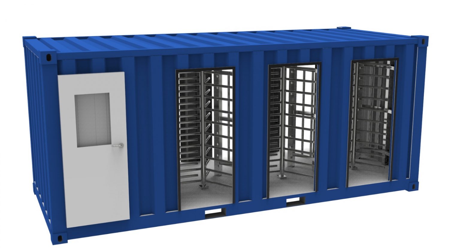 2MFHT-5C Full Height Dual Container Access Control Turnstile