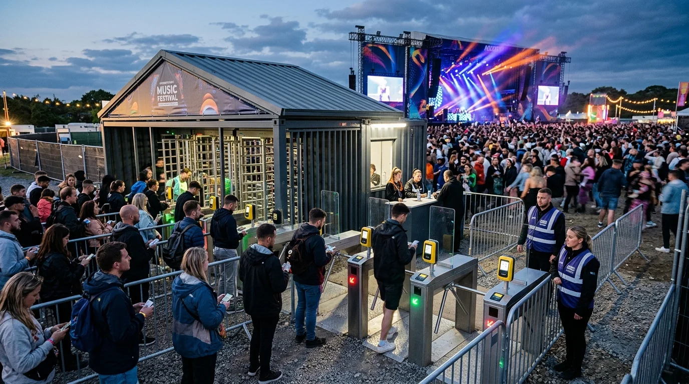 Container Turnstiles for Events — Portable Turnstile Systems for ...